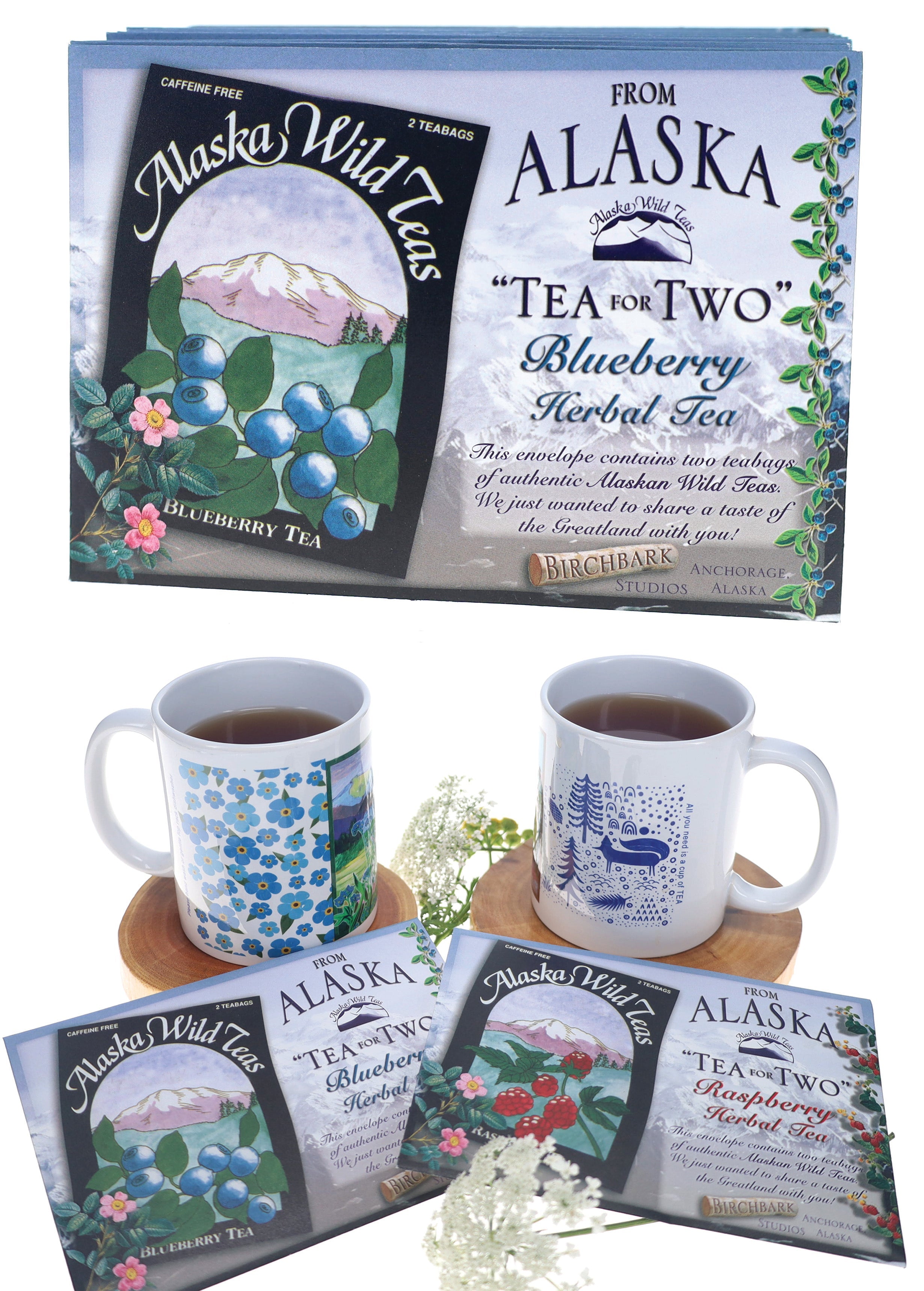 "Tea for Two" Mail Greeting Envelopes – Alaska Herb Tea